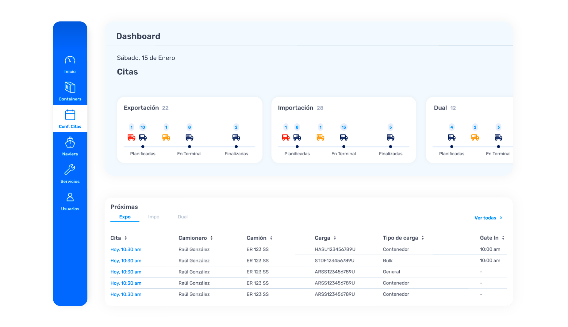 Inicio - Container Hub